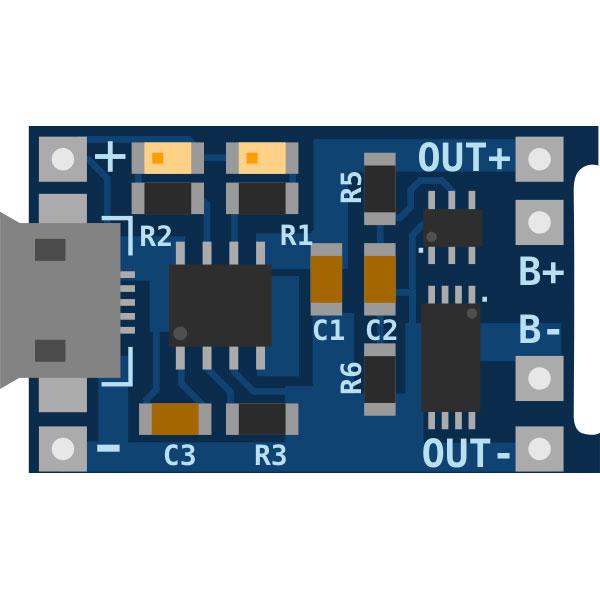 วงจรชาร์จแบตเตอรี่ลิเธียมไอออน3.7 v - บริการผลิตแผงวงจรและประกอบ PCB ...